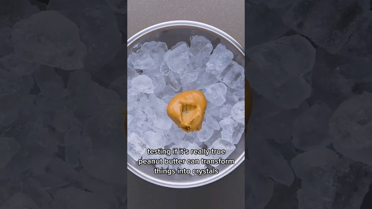 I tested if peanut butter transforms things into crystals