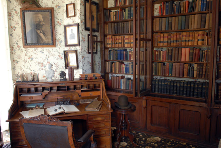 You can visit Frederick Douglass' historic home in Washington, DC