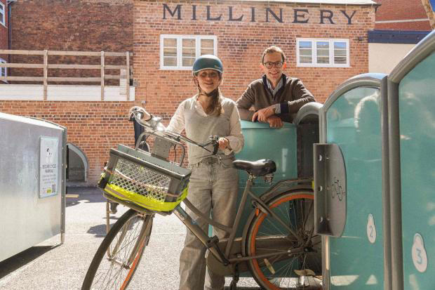 Bike lockers at railway arch 'popular addition' to city