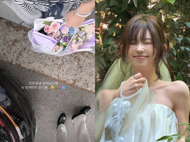최준희, ♥11살 연상에 받은 꽃 자랑…엄마 최진실 닮은 미소