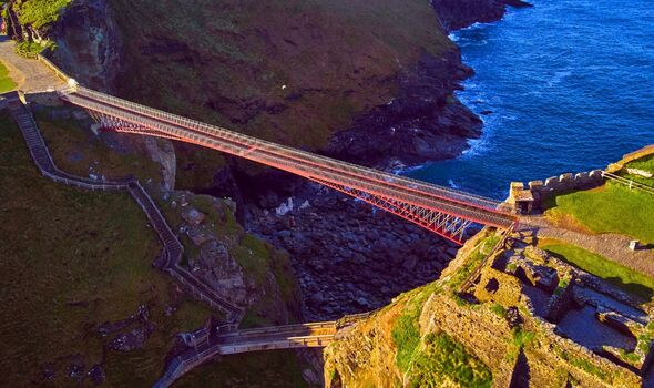 UK's scariest bridge leads to 800-year-old castle and is 'not for the ...