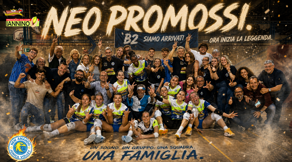 La New Amando Ionica Volley promossa in Serie B2