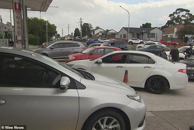 Chaos at a Sydney petrol station after Aussie sets up a $10,000 tab