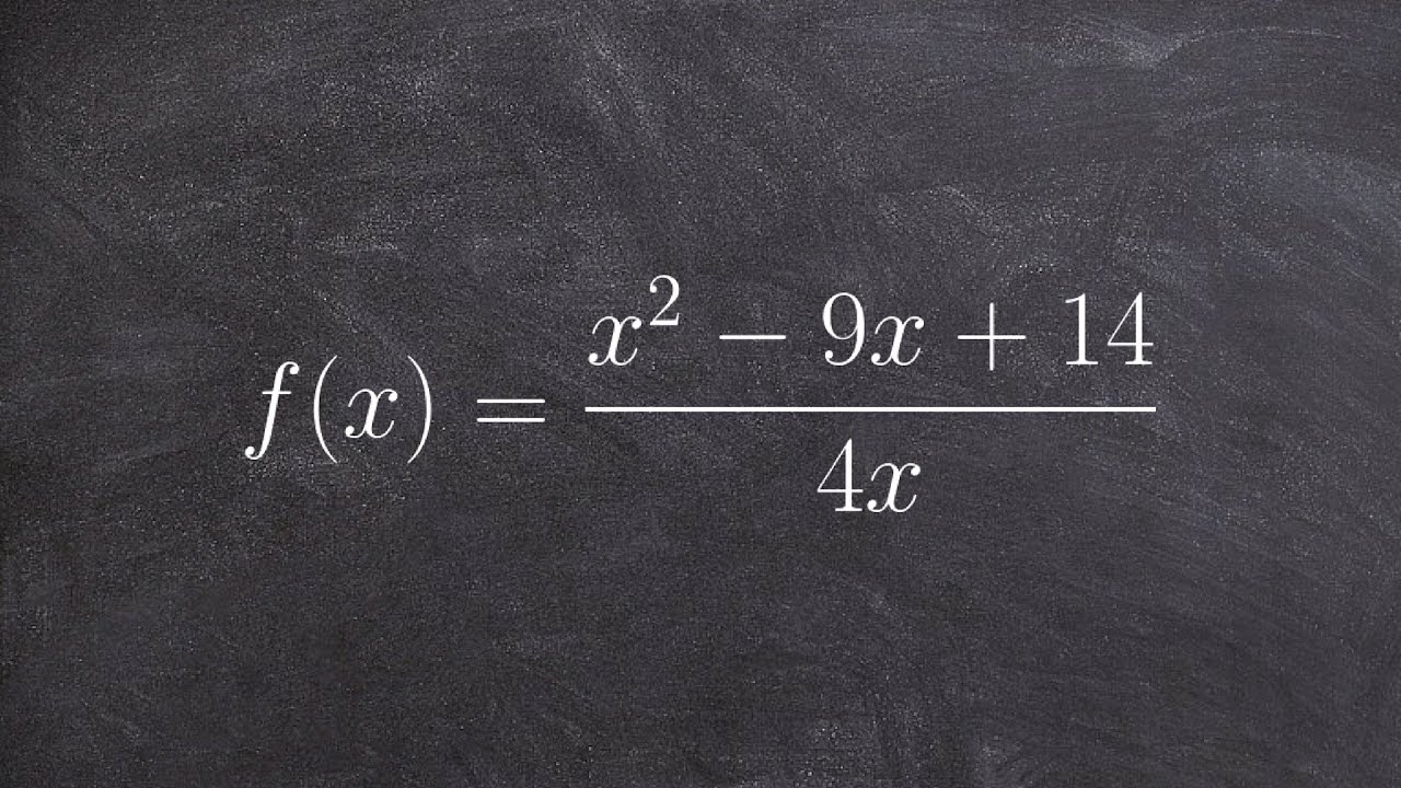 How to find the zeros of a rational function