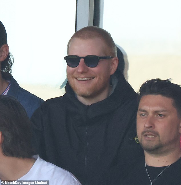Ed Sheeran cheers on his beloved Ipswich FC as they get promoted to the ...