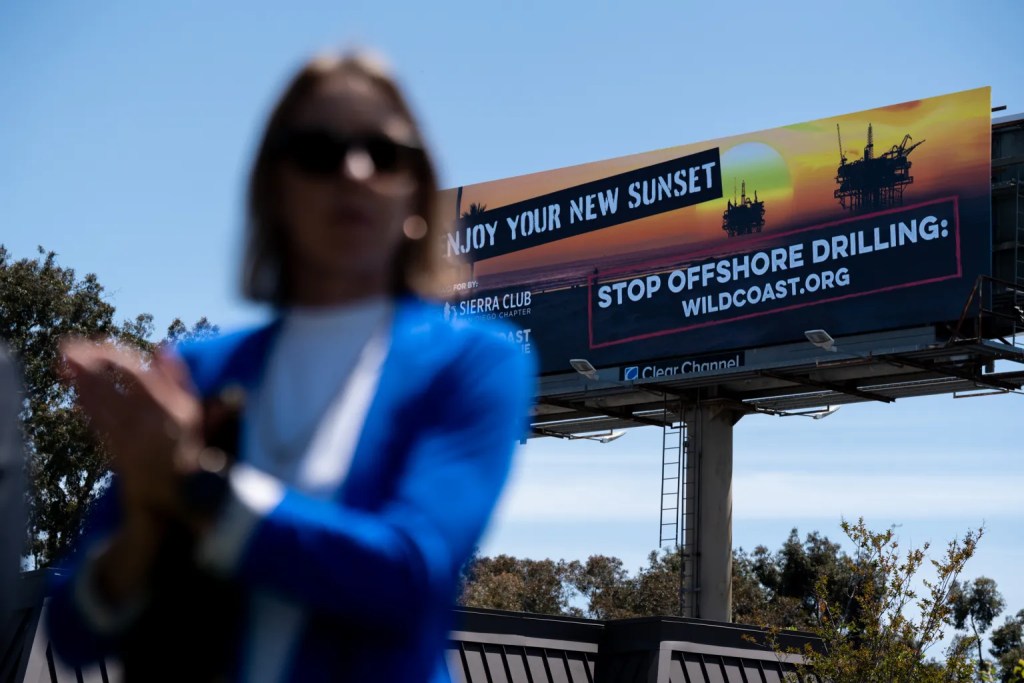 'Enjoy your new sunset.' A California campaign against offshore oil ...