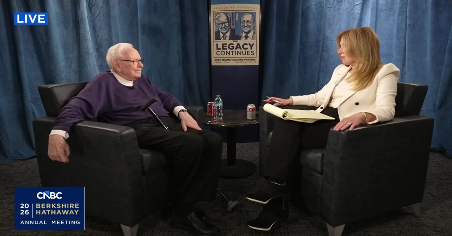 Watch CNBC's full interview with Berkshire Hathaway chair Warren Buffett