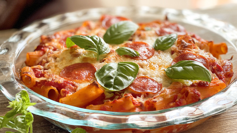 Pepperoni lovers pizza pasta recipe
