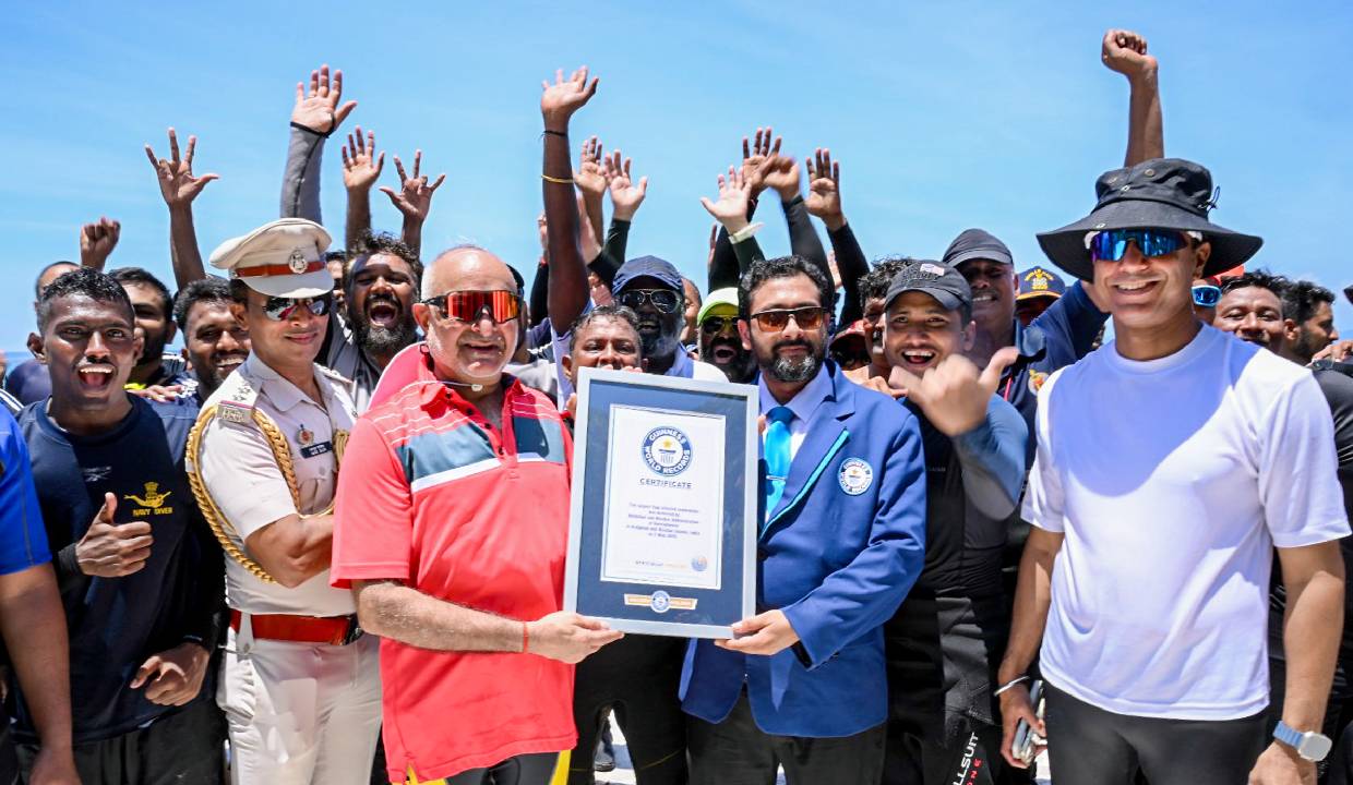 Andaman and Nicobar sets Guinness World Record for largest underwater ...