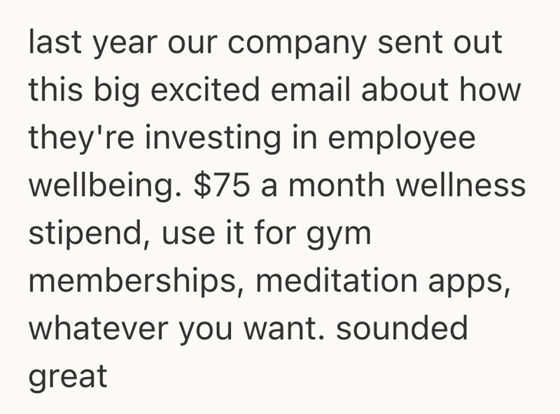 Company introduces $75 wellness stipend that is so intentionally ...