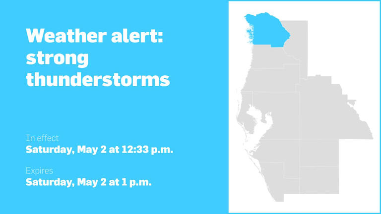 Update: Prepare for strong thunderstorms in Central West Florida ...