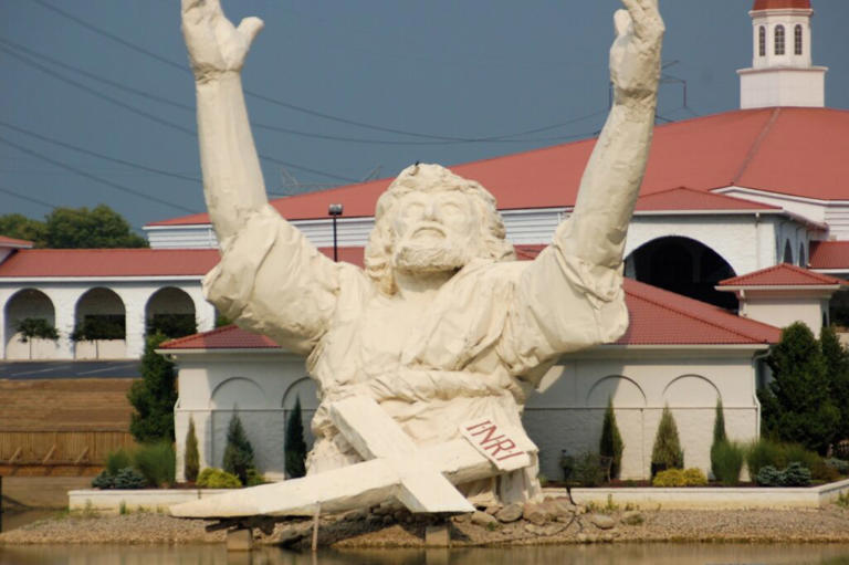 God hates fiberglass dinosaurs