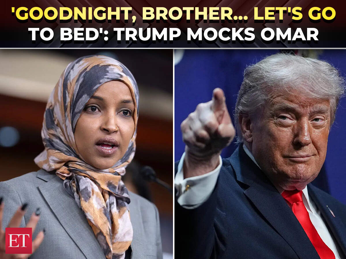 'Get the hell out, what a phony…': Trump mimics Ilhan Omar, says 'she ...