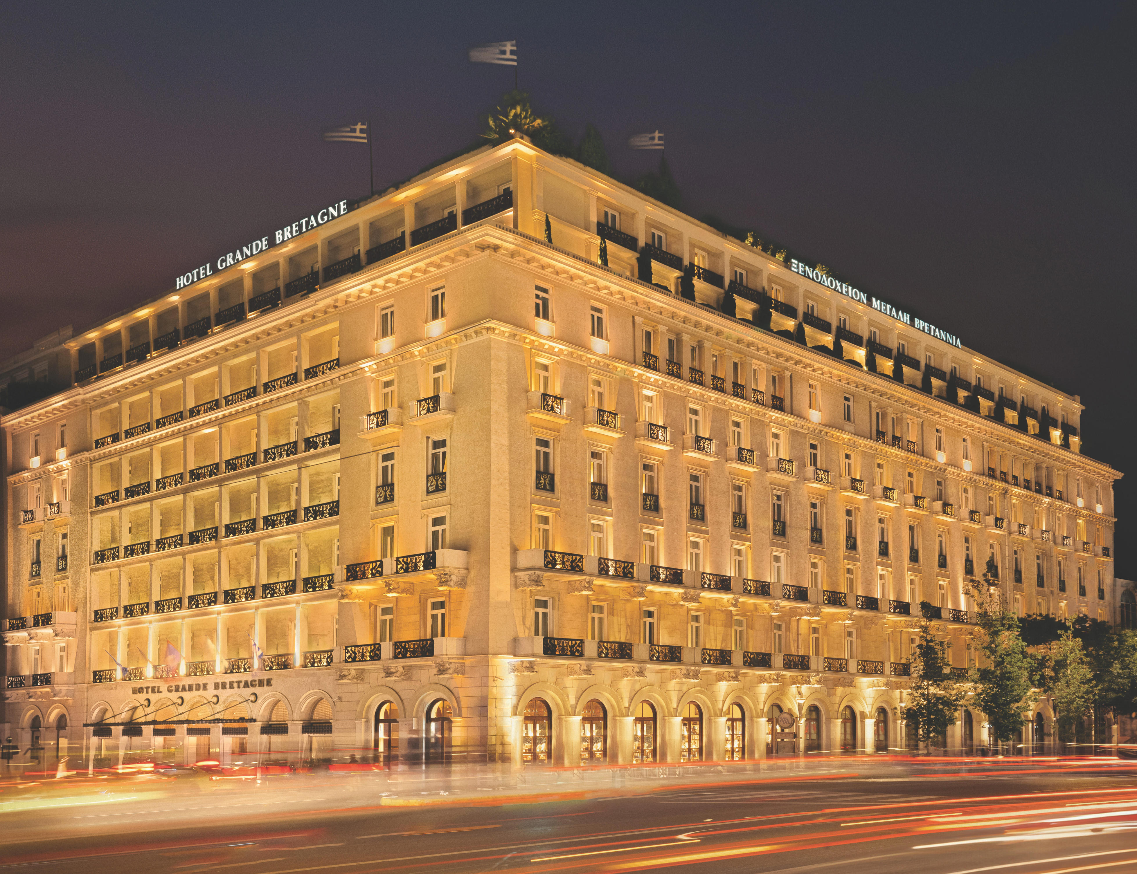 I stayed at the most famous hotel in Athens. Its rooftop restaurant ...