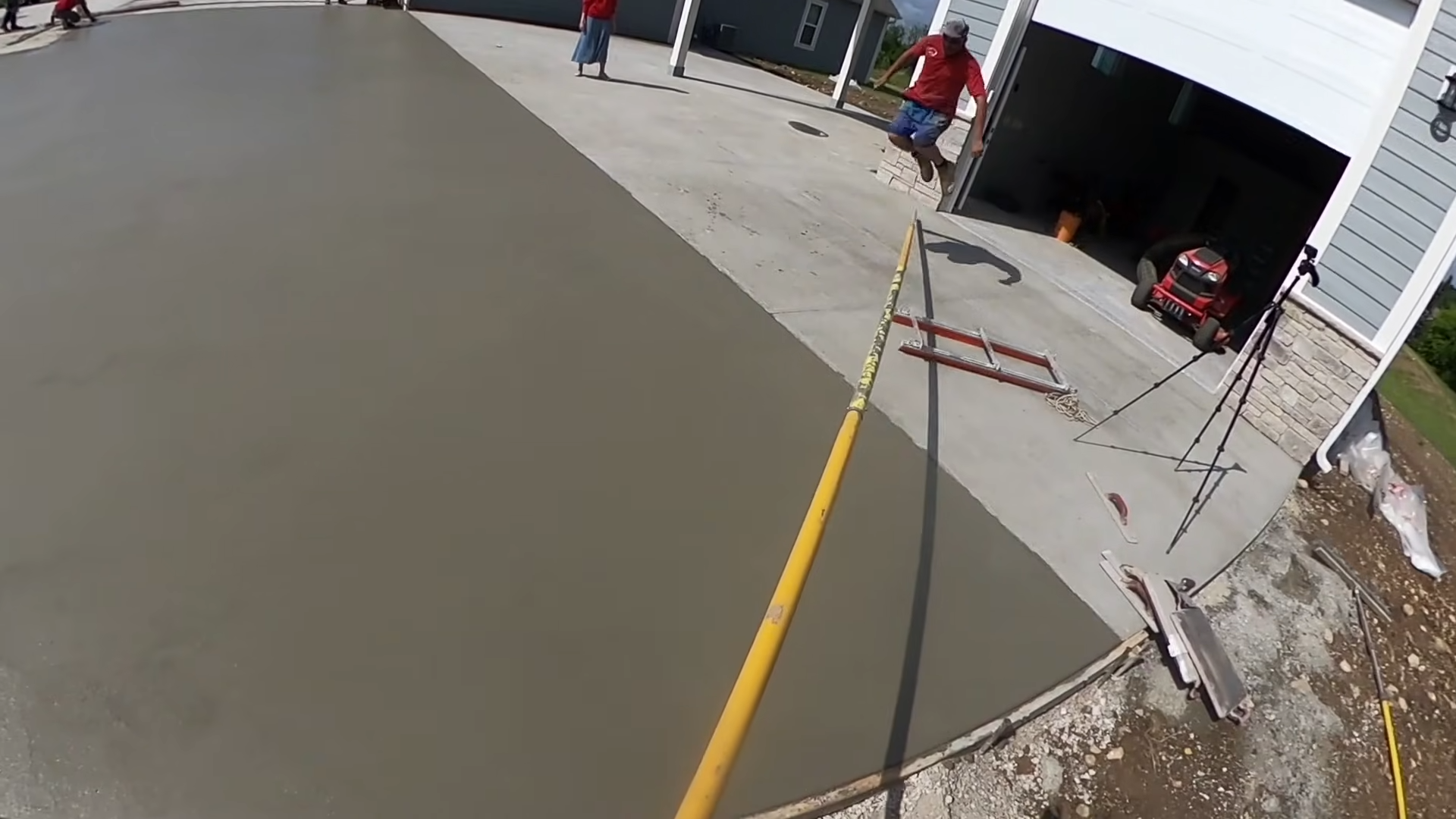 What are these chunks in the concrete
