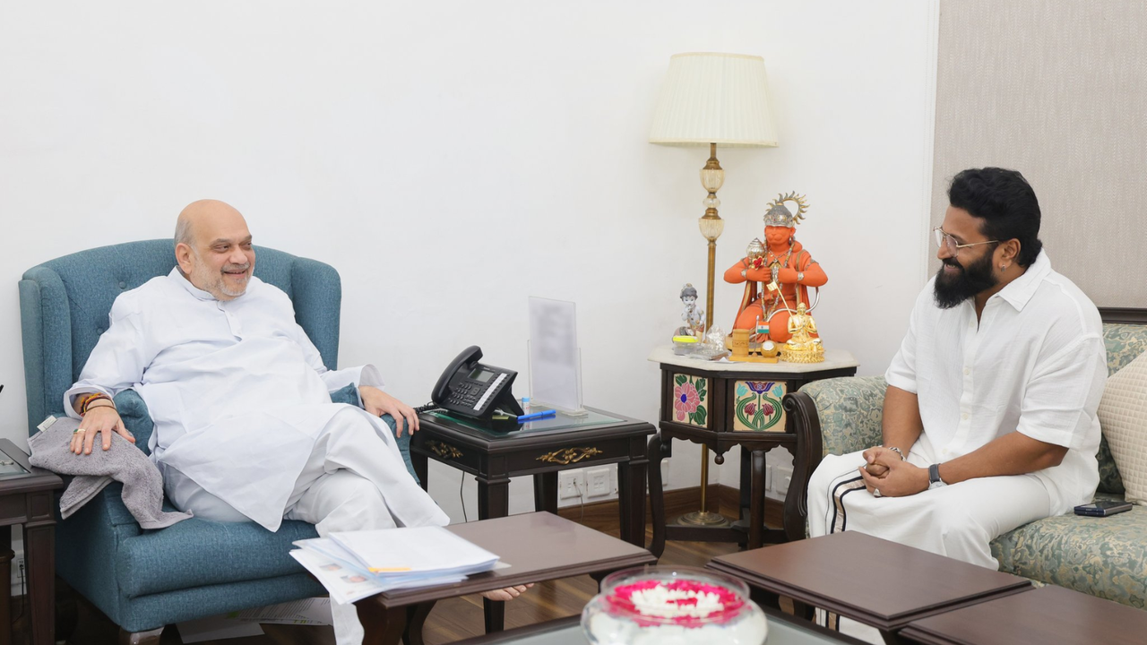 Rishab Shetty encounters Amit Shah; shares that he was struck by this ...