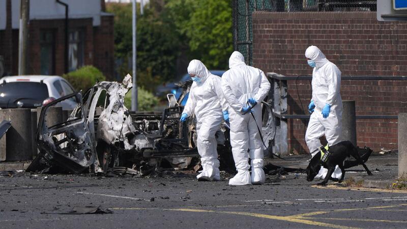Man charged with attempted murder over car bomb explosion at police ...