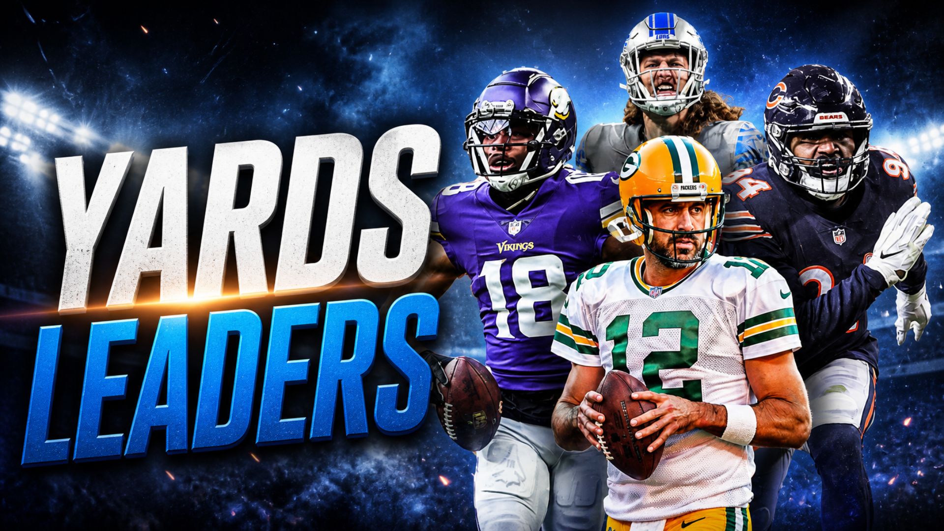 All time receiving yards leaders for every NFC North team
