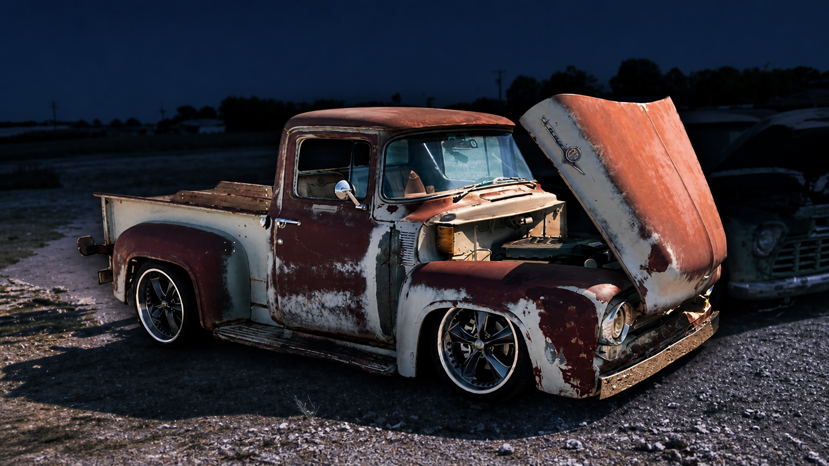 5.0 coyote-swapped ’56 Ford F100 rides like a dream