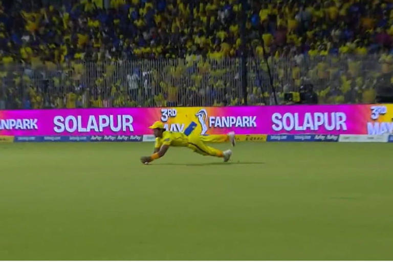 CSK debutant Ramakrishna Ghosh pulls off stunning take to remove MI's ...