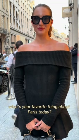 All black Paris street style with Zara and Chanel
