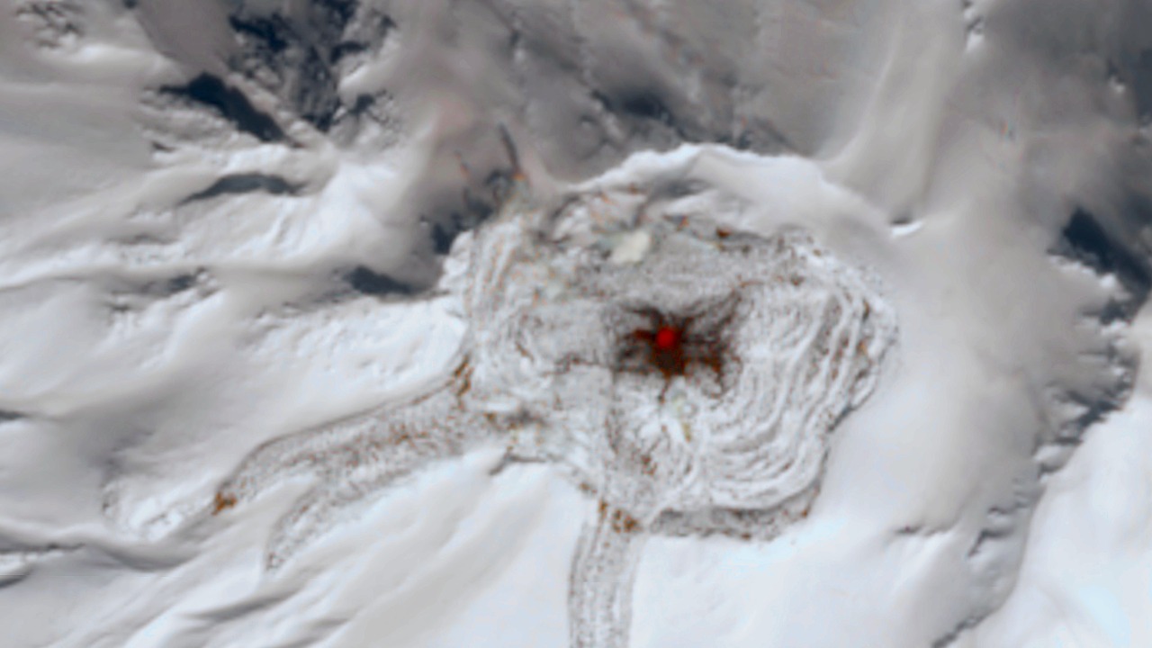 Great Sitkin volcano in Alaska remains on watch status as lava slowly ...