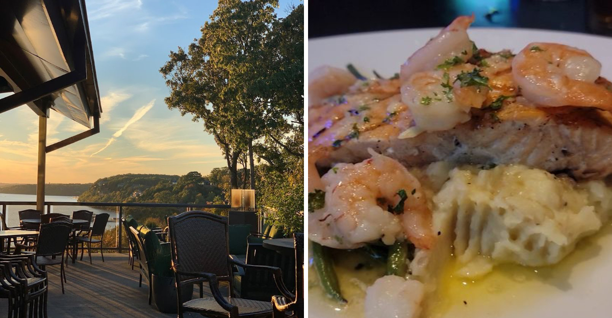 The most beautiful lakeside dining deck in Missouri where fresh seafood ...