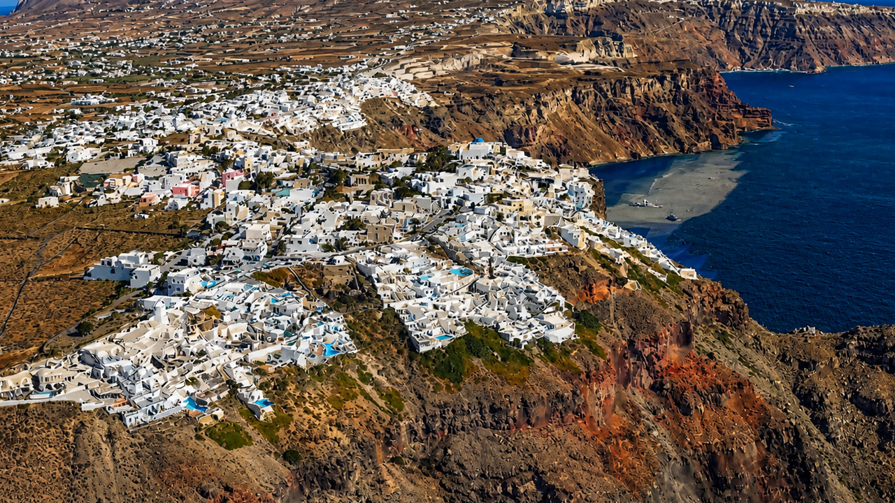 Is this the most beautiful cliffside village in Santorini