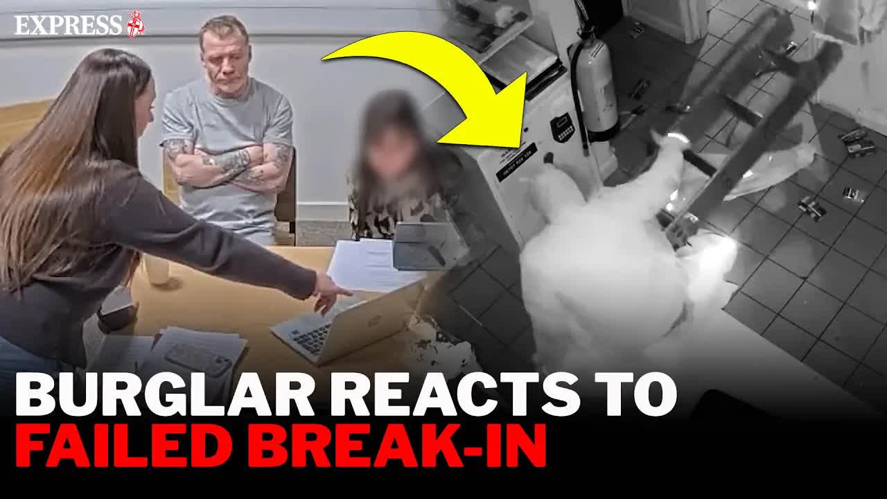 Burglar forced to watch himself repeatedly fall down during break-in