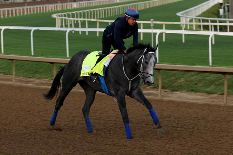 Kentucky Derby horse rolls over and throws off rider shortly before ...