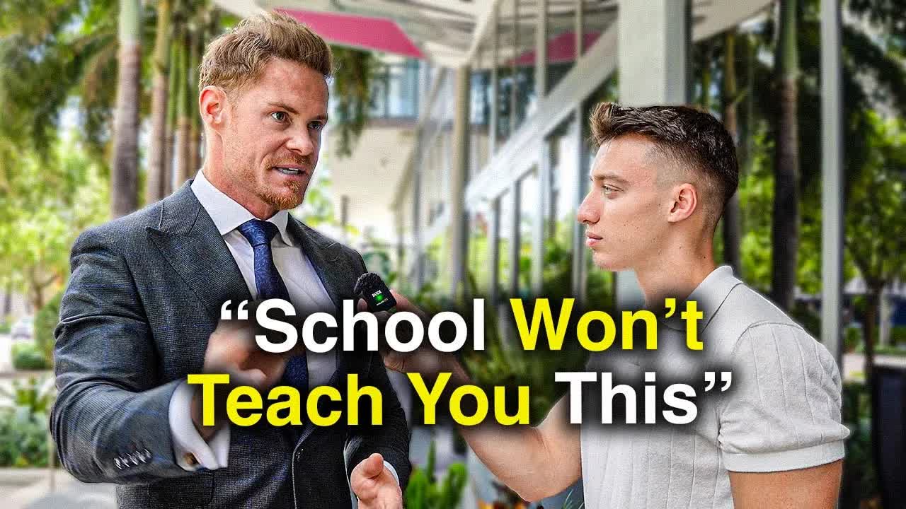 Young entrepreneur interviews millionaire Justin Waller