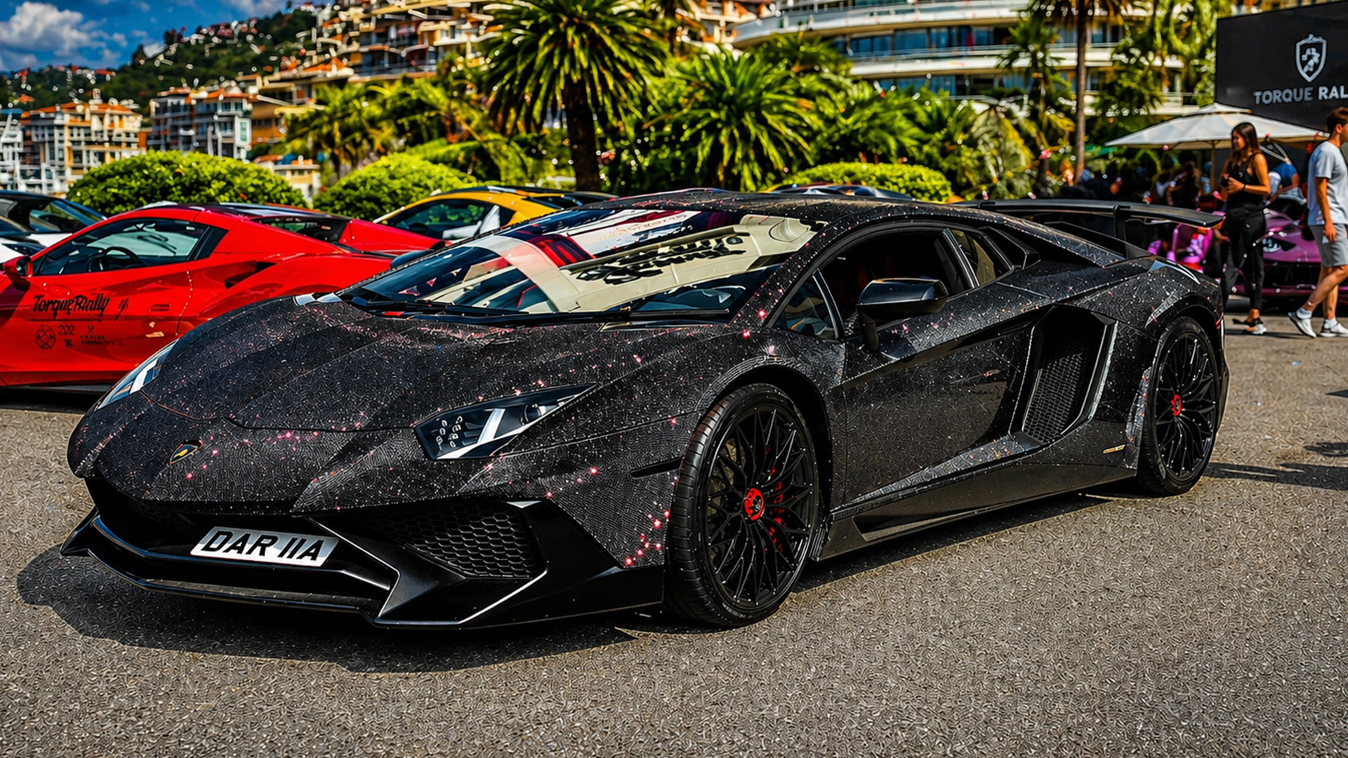This Lamborghini Aventador is covered in diamonds