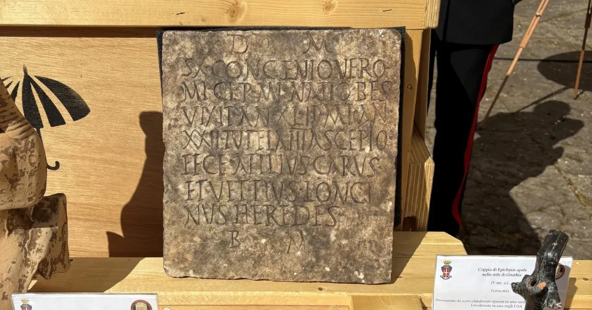Visszakerült Olaszországba egy amerikai hátsó udvarban megtalált ókori ...
