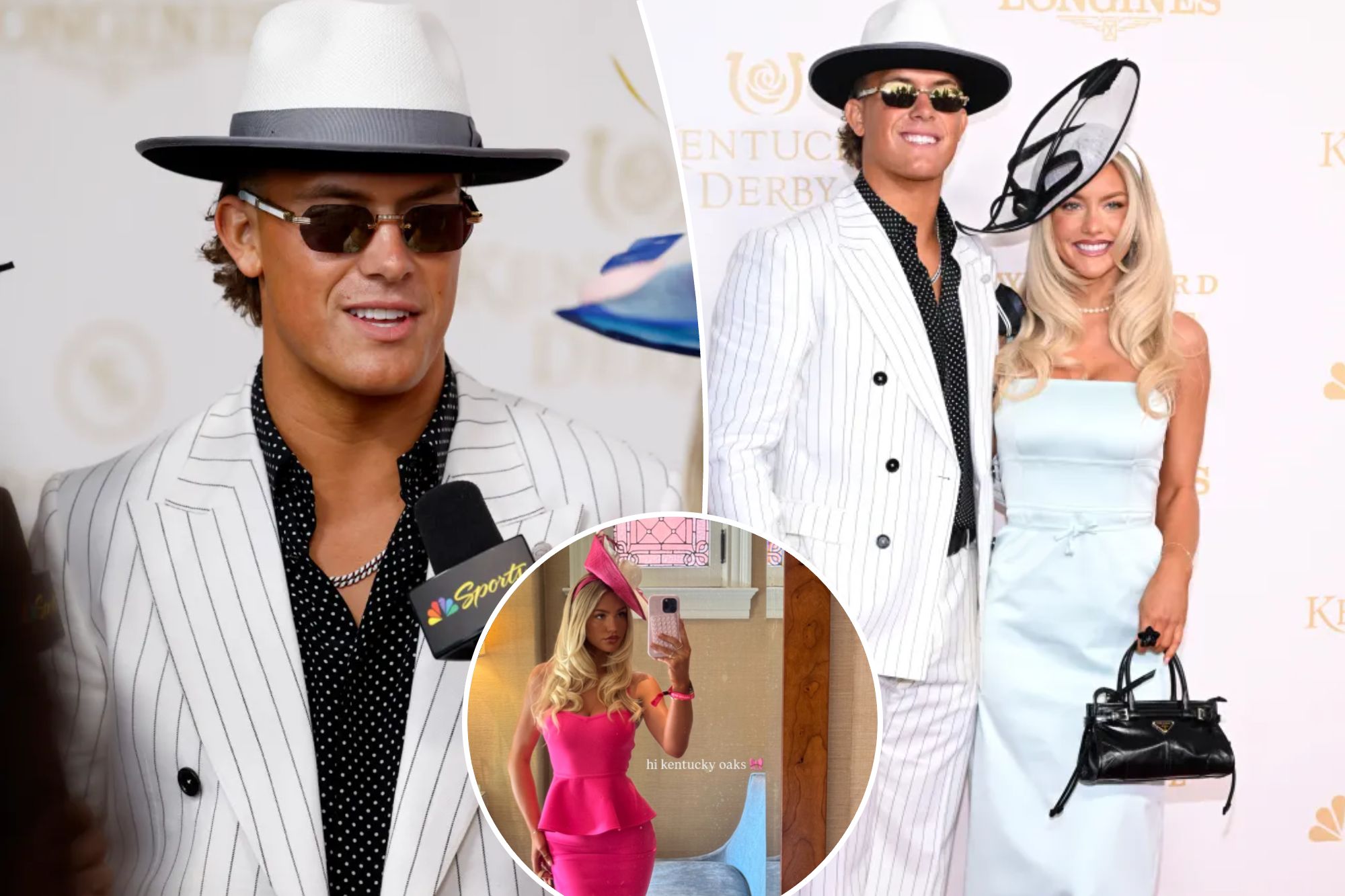 Jaxson Dart, girlfriend Marissa Ayers stun at 2026 Kentucky Derby