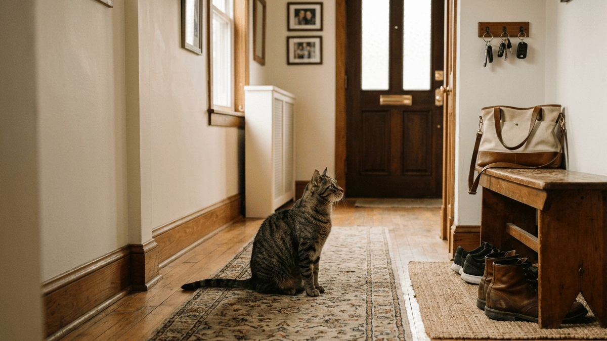 What your cat might be thinking when you leave the house, according to ...