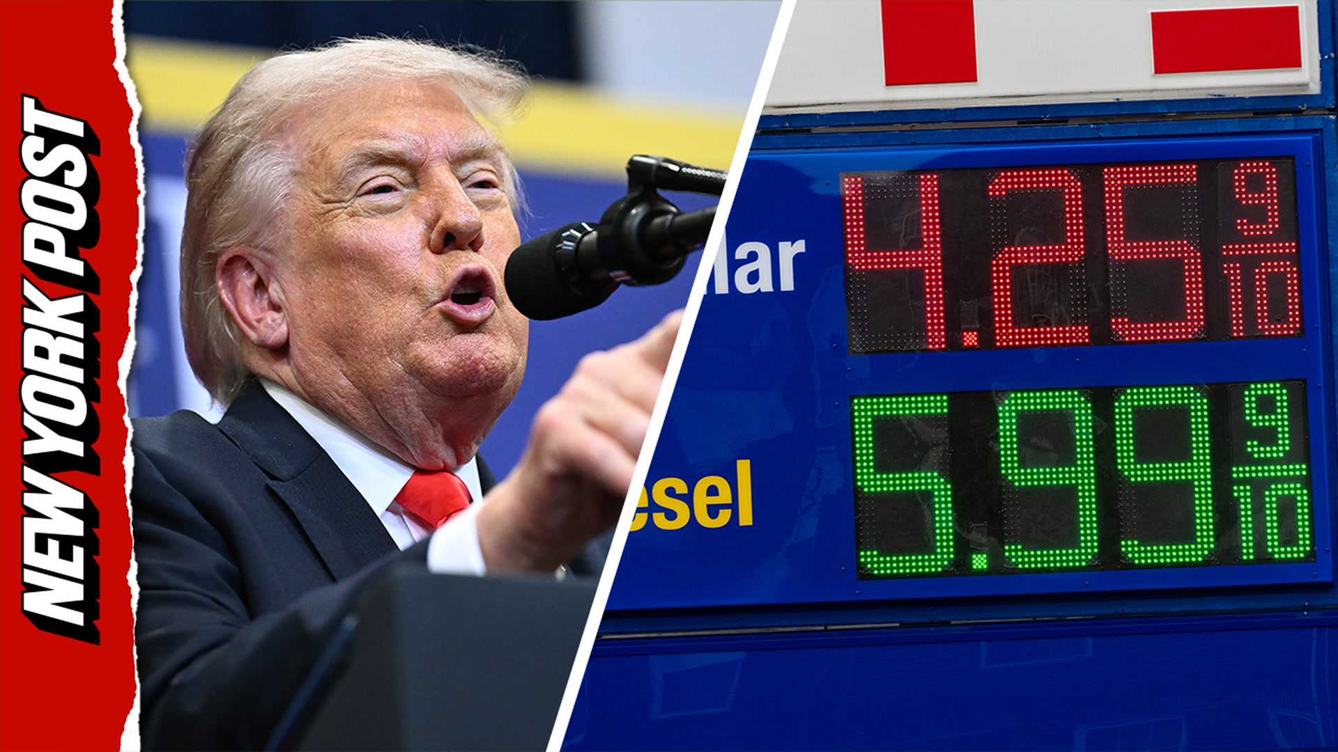 President Trump promises gas prices will dip as oil prices surge to ...