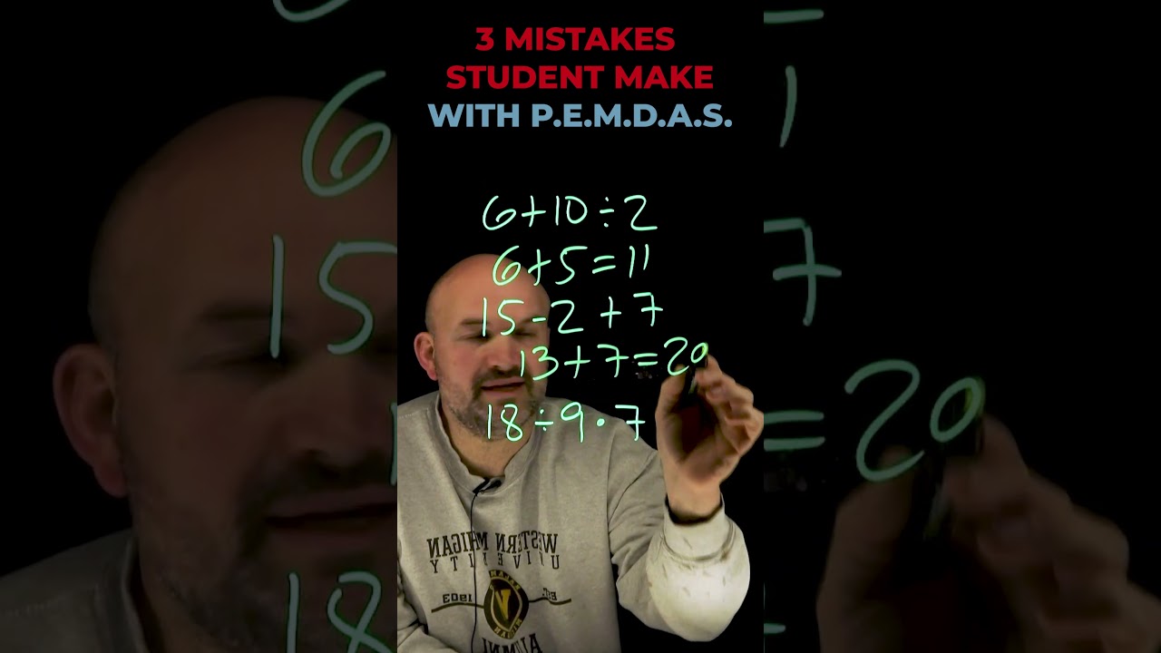 Left to right PEMDAS mistake