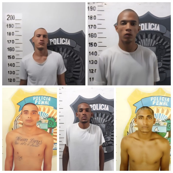 Cinco presos fogem da Penitenciária Estadual de Alcaçuz, no RN, durante ...