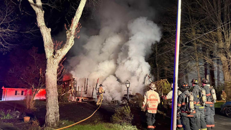 Person and dog found dead after house fire in Mass. town