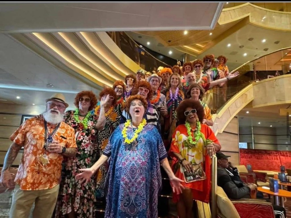 Flamboyant 'Mrs. Roper Romp' making waves on cruise ships