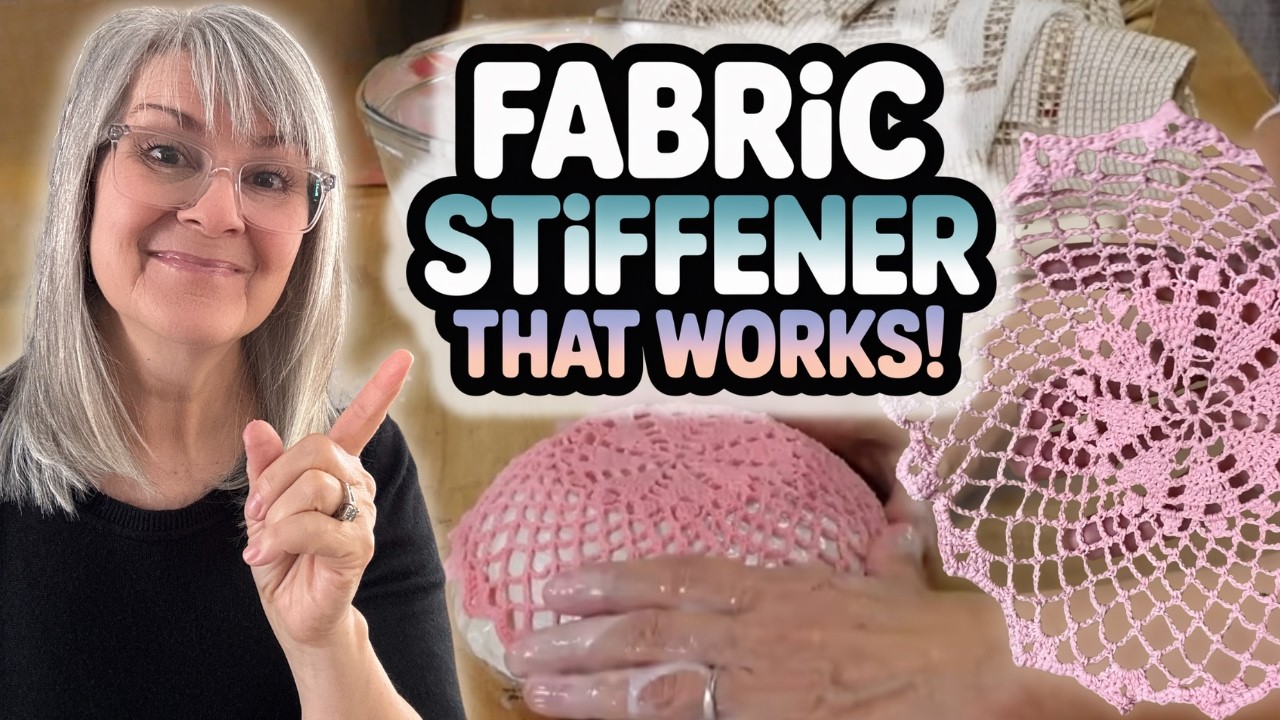 I finally found the perfect fabric stiffener - smooth, strong & rock solid!