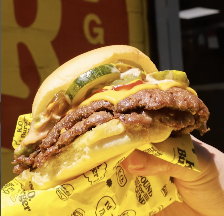 KO Burger x 375 Chicken collab, NYC