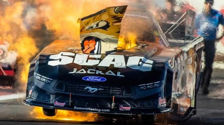 Why this funny car driver is excited about the aftermath of his engine ...