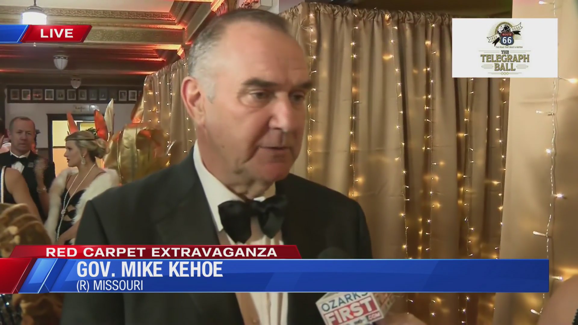 Missouri Governor Mike Kehoe at the Route 66 Centennial "Telegraph Ball"