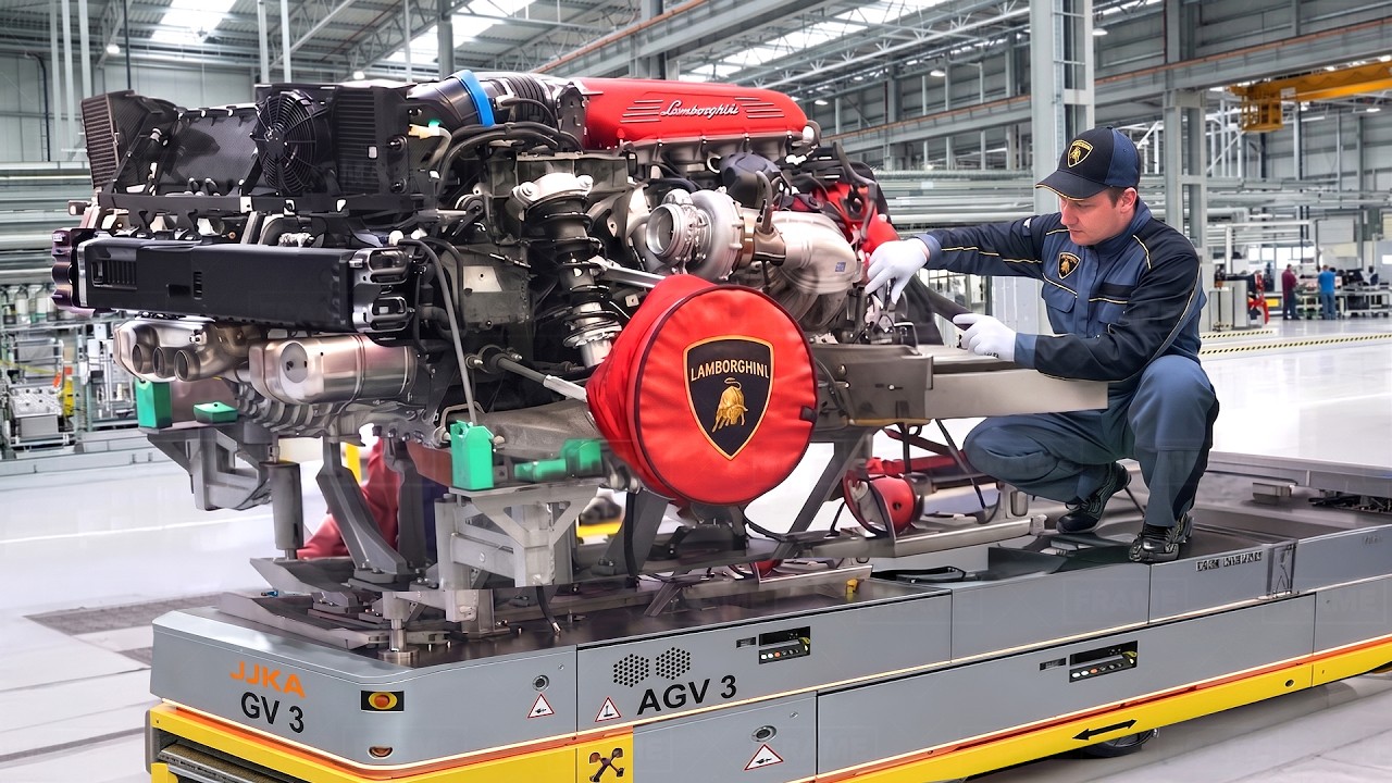 How Lamborghini builds its most powerful supercars by hand – factory ...