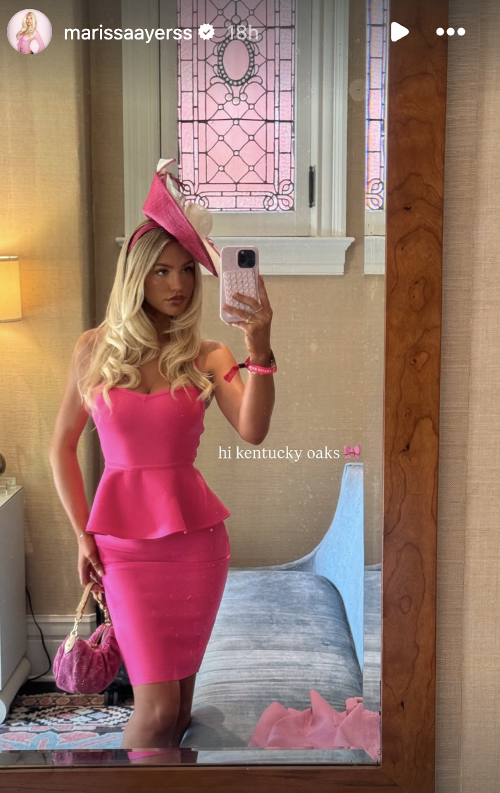 Jaxson Dart, girlfriend Marissa Ayers stun at 2026 Kentucky Derby