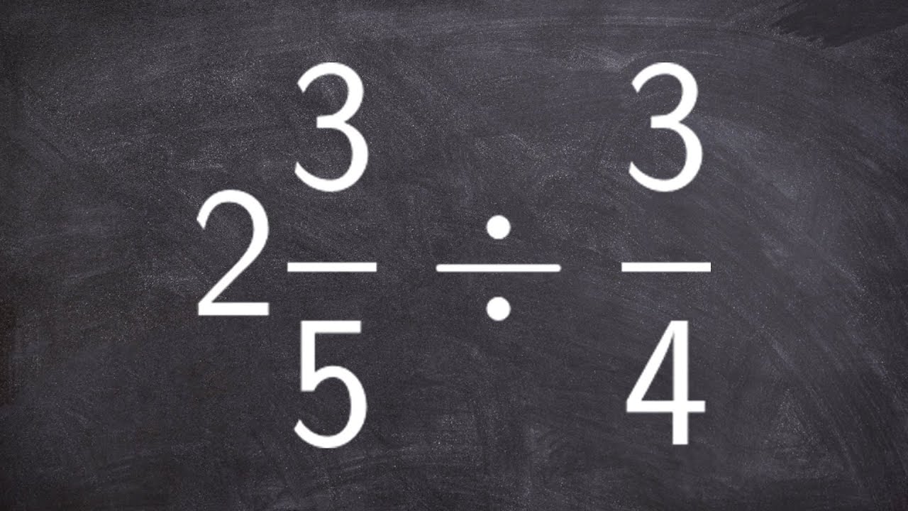 How to divide a mixed number by a fraction