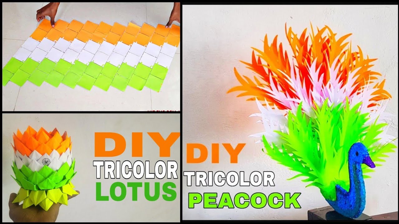 Republic Day paper crafts for home decoration