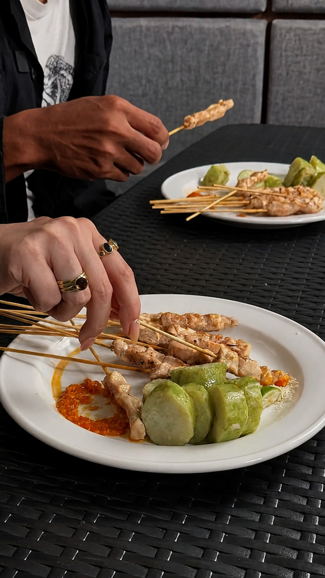 Indonesian grilled chicken skewers explained