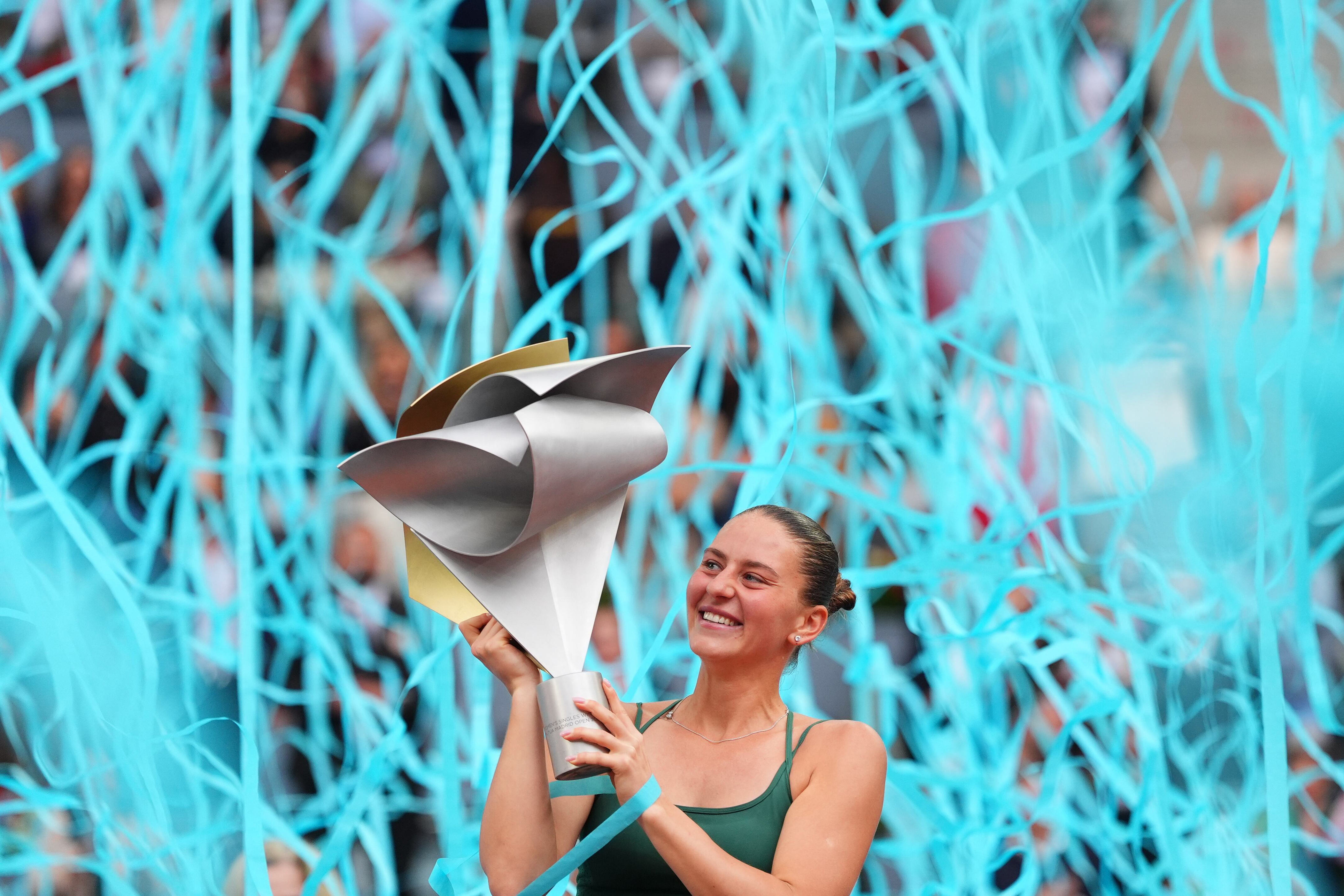Kostyuk wins Madrid Open with backflip ceremony